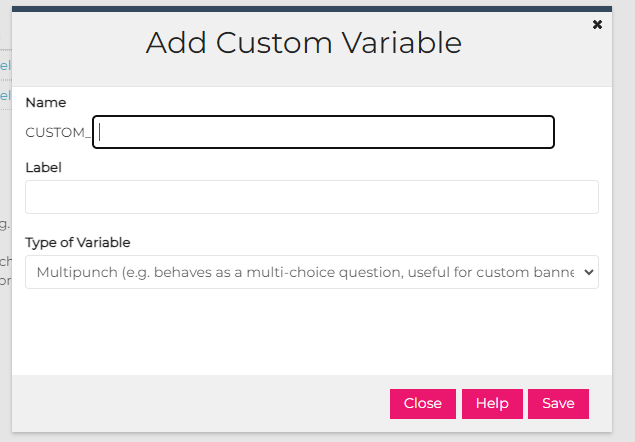 Managing Custom Variables in a Survey – BELLOMY RESEARCH CLOUD LEARNING ...